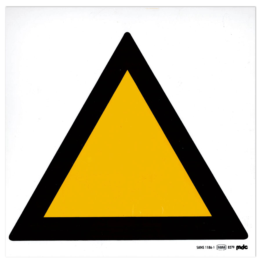 Sign General Hazard 290X290 from FTS Safety